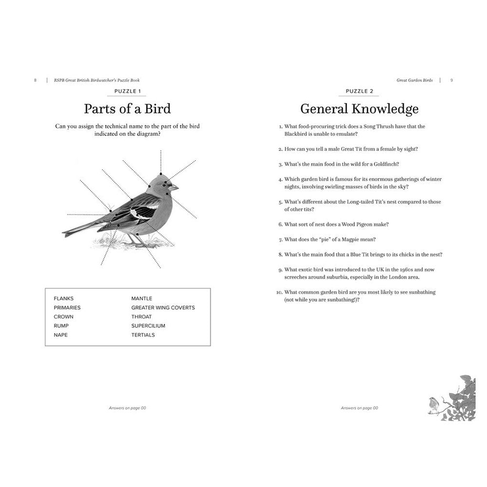 RSPB Great British Birdwatcher's Puzzle Book | Highgrove Shop & Gardens