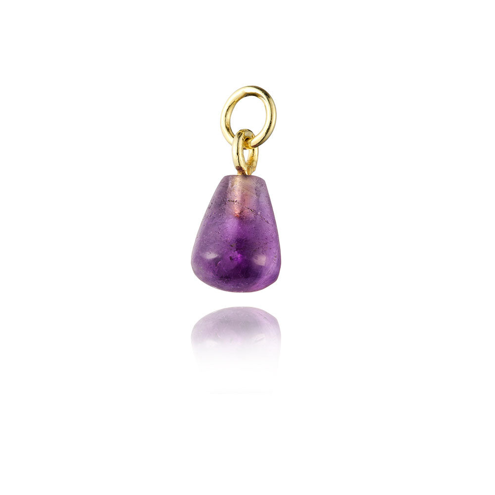 Turquoise Mountain Jewellery Teardrop Purple Amythyst Charm | Highgrove ...