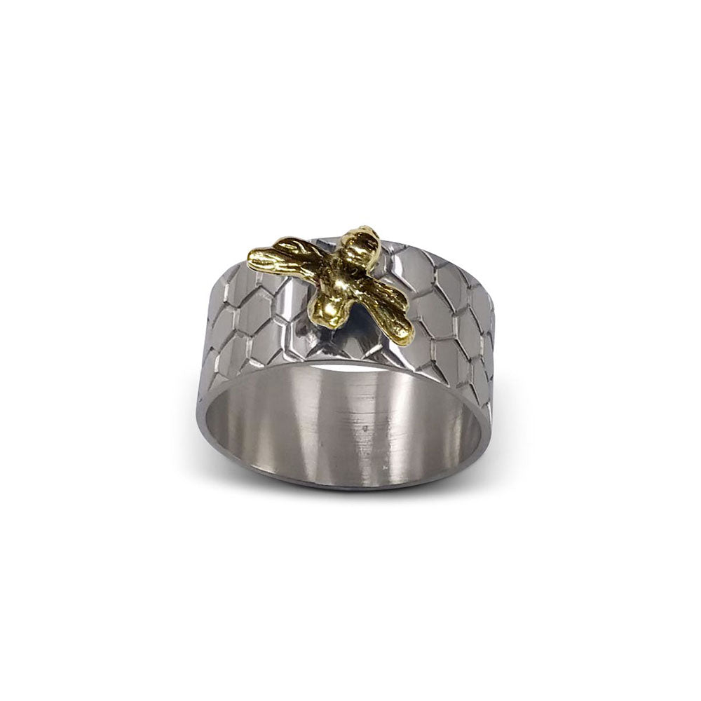 Bee Stainless Steel Napkin Rings (Set of 4) | Highgrove Shop & Gardens