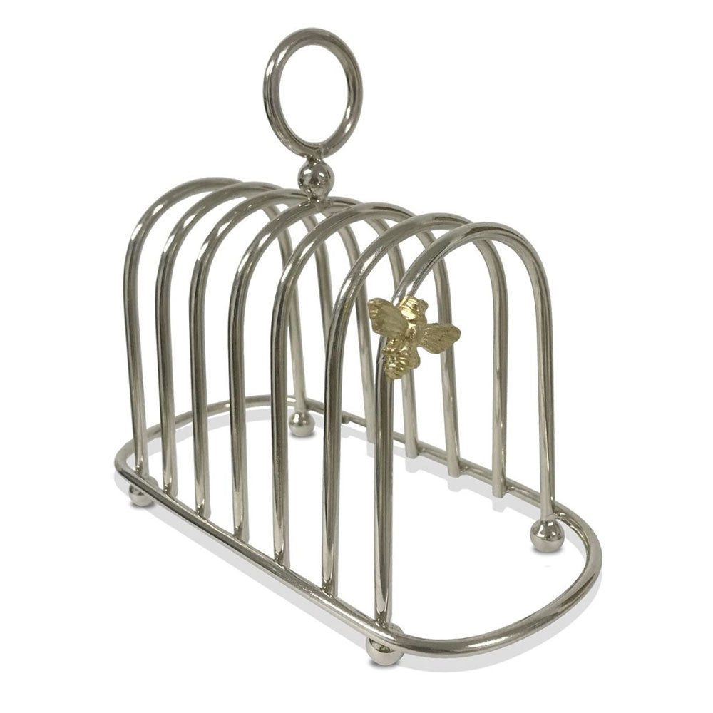 Bee Nickel Finish Toast Rack | Highgrove Shop & Gardens